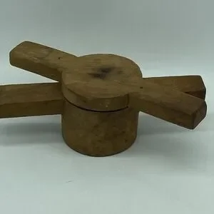 Kitchen | Handmade Wooden Chakli Maker Indian Tool Old Vintage Rustic ...